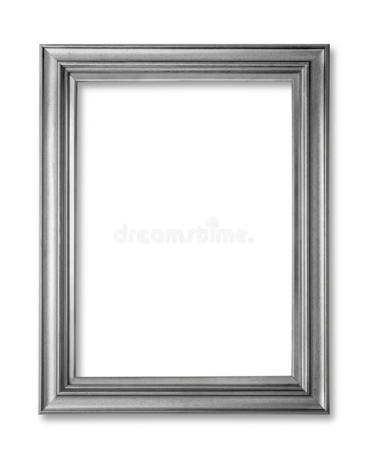Silver frame on white stock image. Image of classic, silver - 66099207