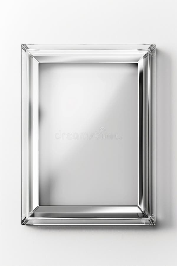 A Silver Frame with Branches and Leaves Stock Photo - Image of swirl ...