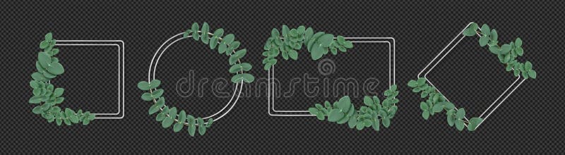 Rectangular Leaf Border Transparent Background Stock Illustrations – 32 Rectangular Leaf Border ...