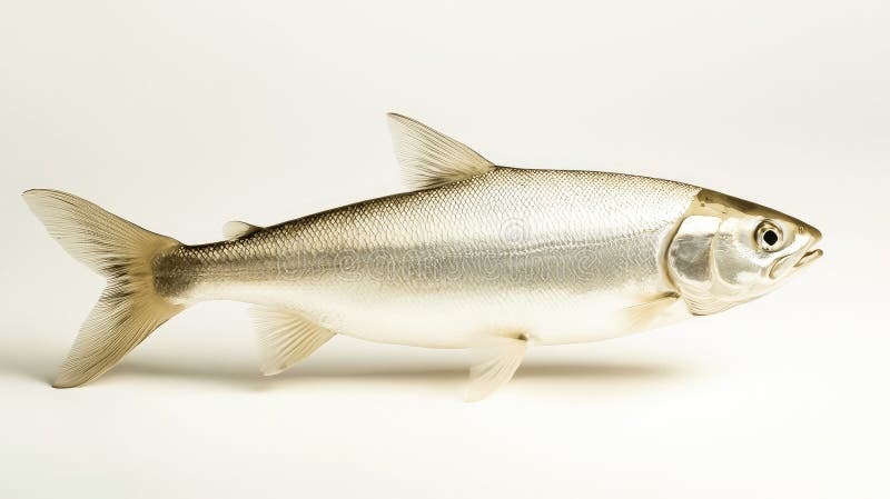 Freshwater Fish with a Sleek Body Displayed Against a Light Background ...