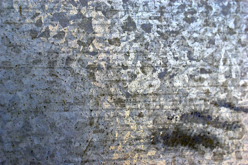 Silver Galvanized Surface of Protective Material in the House Stock ...