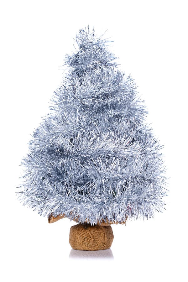 Silver garland tree stock image. Image of garland, design - 35370433