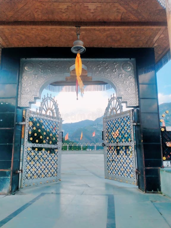 SILVER GATE of a TEMPLE stock image. Image of gate, achritucture ...