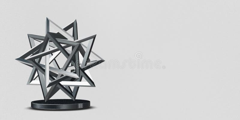 Silver Geometric Shapes, Background, Spheres, Splines, Circles ...