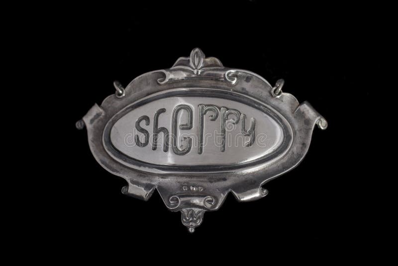 Silver alcohol name plates stock image. Image of label - 129065375