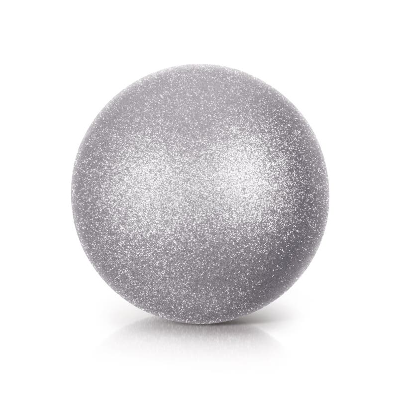 Silver Glitter Ball 3D Illustration Stock Illustration - Illustration ...