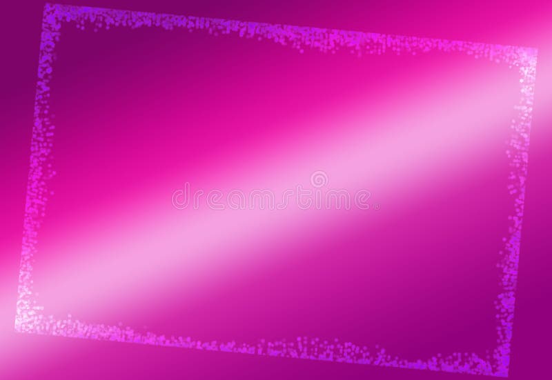 Silver Glitter Bokeh Frame with Cool Purple Gradient Background Stock ...