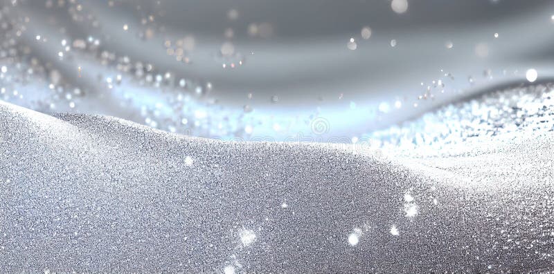 Silver Glitter Defocused Abstract Twinkly Lights Background Silver ...