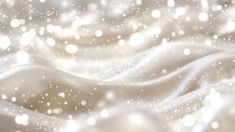 Silver Glitter Fabric Texture with Soft Waves Stock Illustration ...