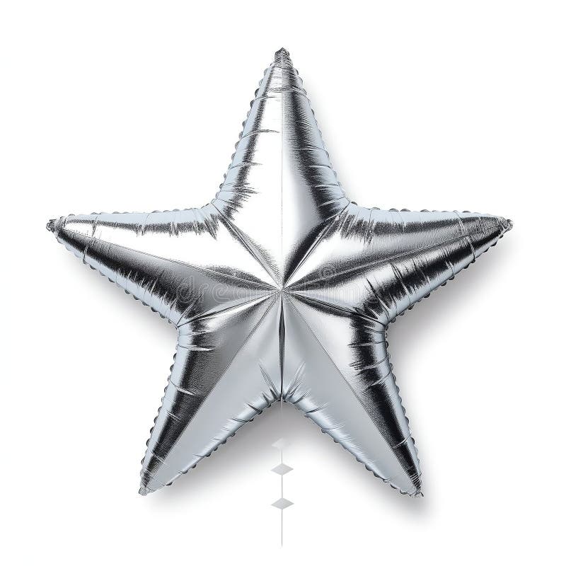 Silver Star Balloon Stock Illustrations – 486 Silver Star Balloon Stock ...