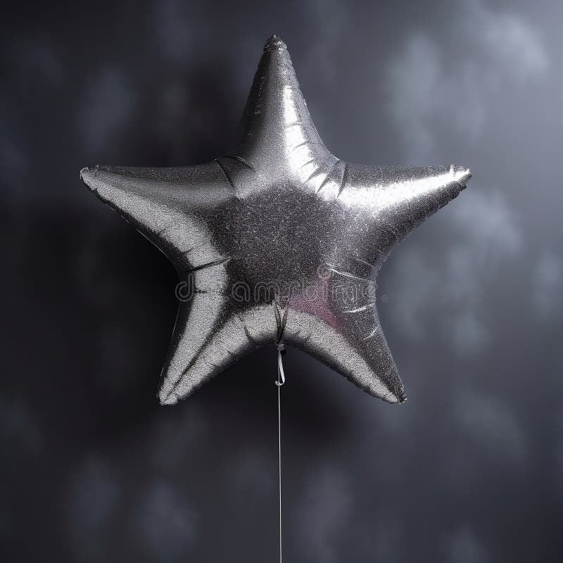 Silver Star Balloon Stock Illustrations – 486 Silver Star Balloon Stock ...
