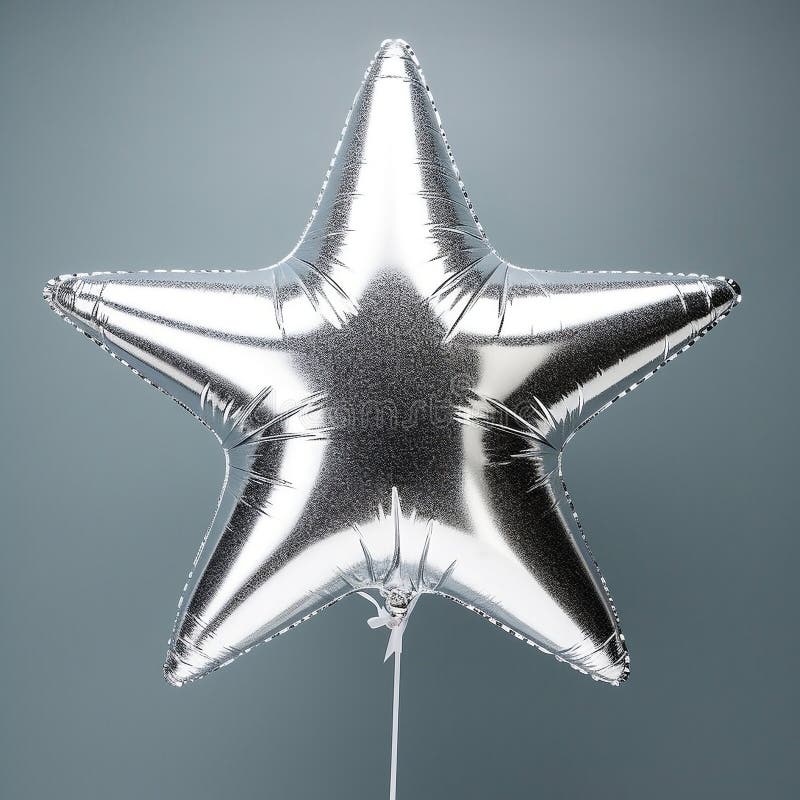 Silver Star Balloon Stock Illustrations – 486 Silver Star Balloon Stock ...