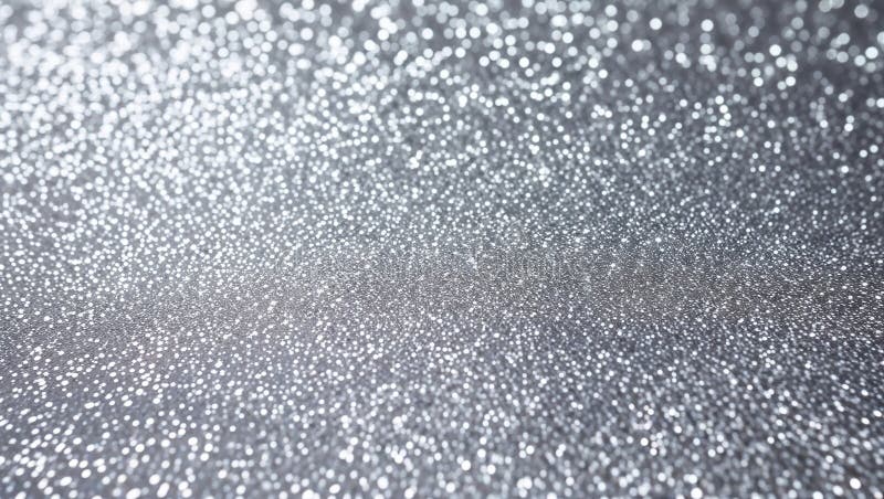 Silver Glitter Reflecting Light Creating Festive Background Stock ...