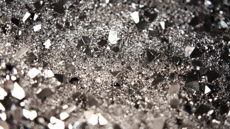 Silver Glitter Texture Background: Abstract Shiny Particles Stock ...