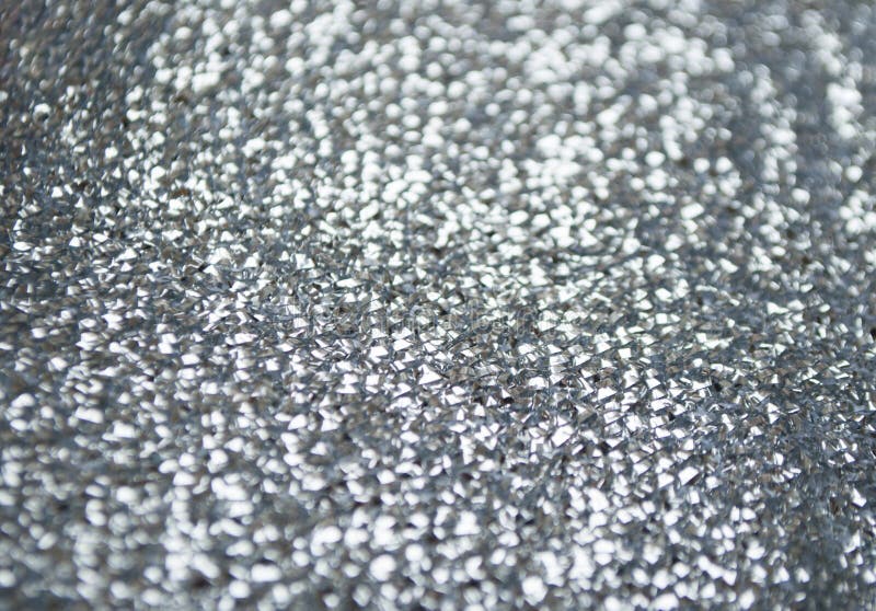 Defocused Silver Color Texture. Bokeh Effect with Blinking Details ...