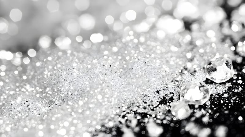 Silver Glitter Texture with Sparkling Diamonds Royalty Free Image Stock ...