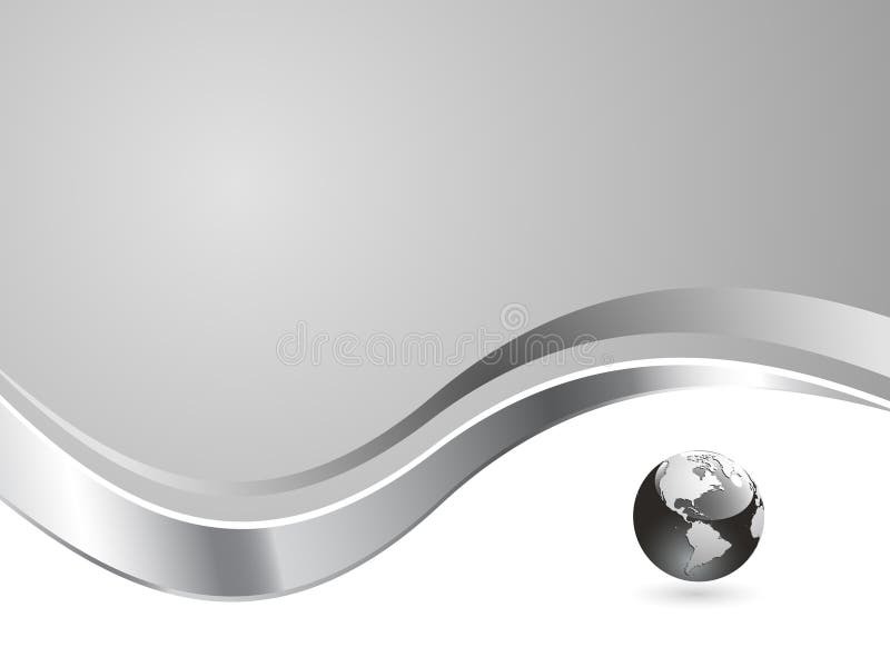Elegant Silver Background with Waves Stock Vector - Illustration of ...