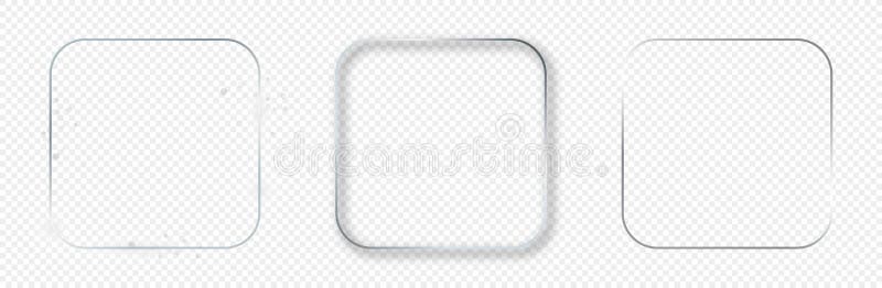 Silver Glowing Rounded Rectangular Shape Frame Stock Vector ...