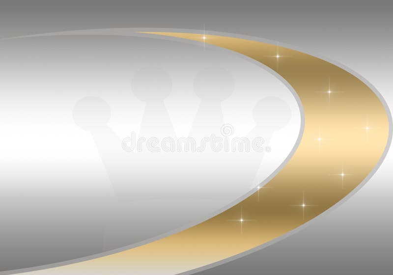 Silver and Gold Abstract Background Stock Illustration - Illustration ...