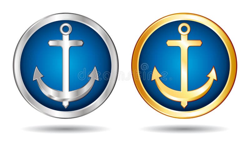 Steel Silver Anchor Stock Illustrations – 271 Steel Silver Anchor Stock ...