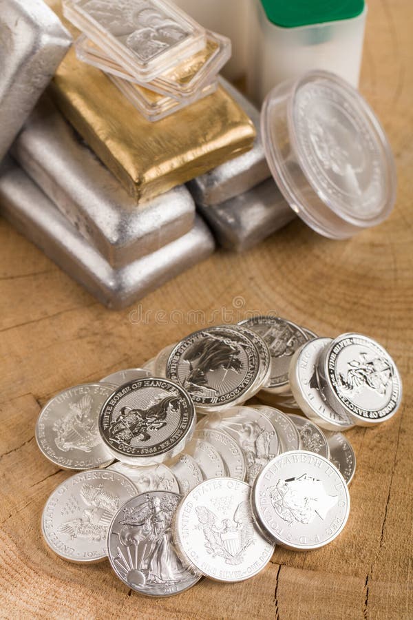Bullion coins stock photo. Image of bullion, table, economy - 274163864