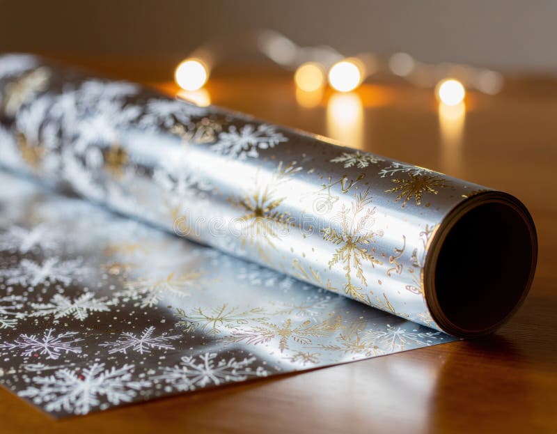 Elegant Christmas Wrapping Paper Roll Stock Illustrations – 203 Elegant ...