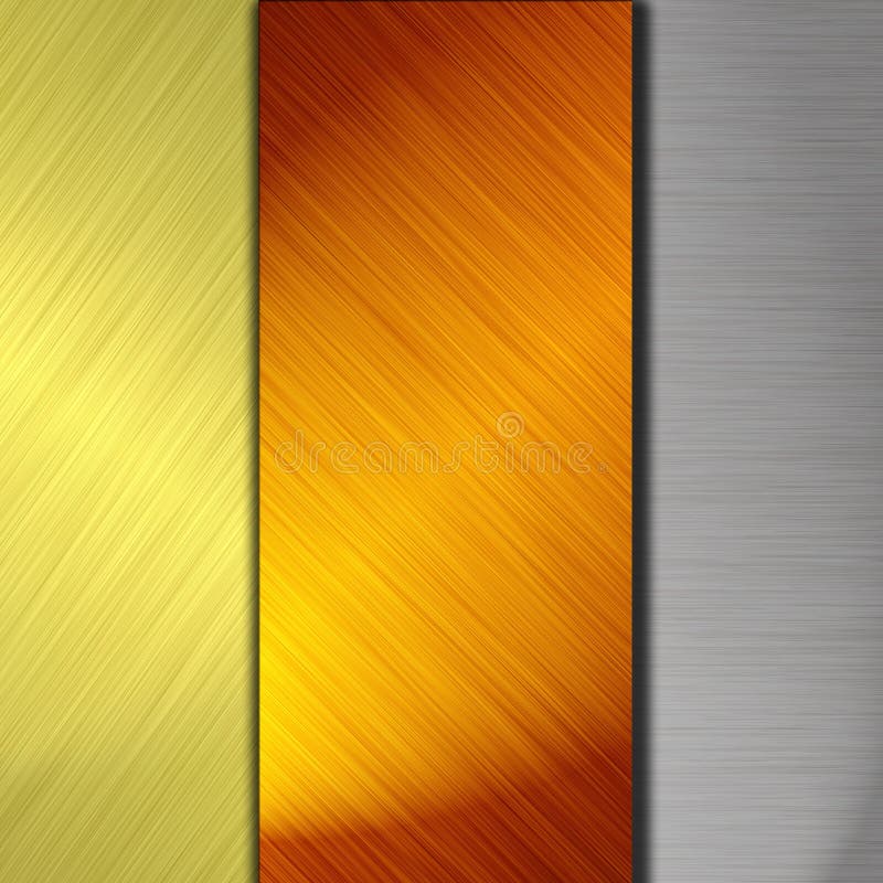 Silver and gold metal stock illustration. Illustration of pattern ...