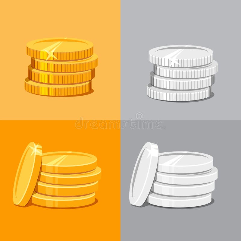 Stacked Coins Stock Illustrations – 6,953 Stacked Coins Stock ...