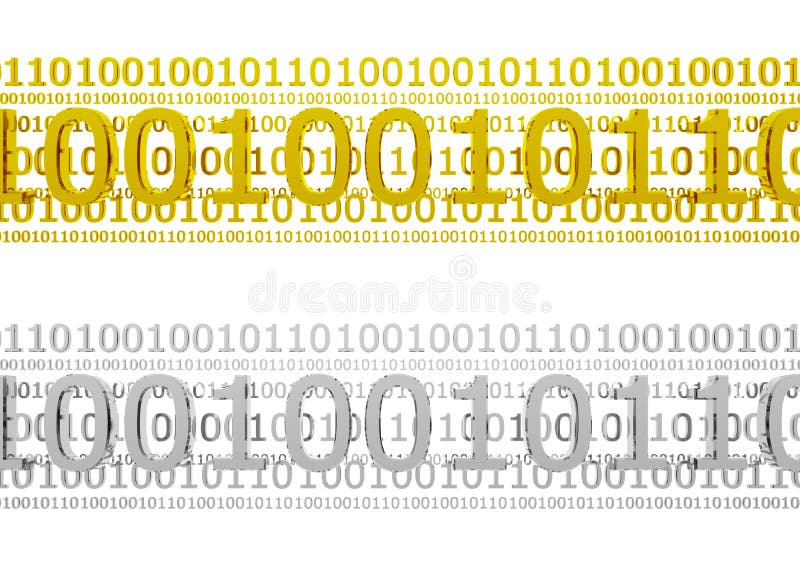 Binary code on white v1 stock vector. Illustration of data - 4412278