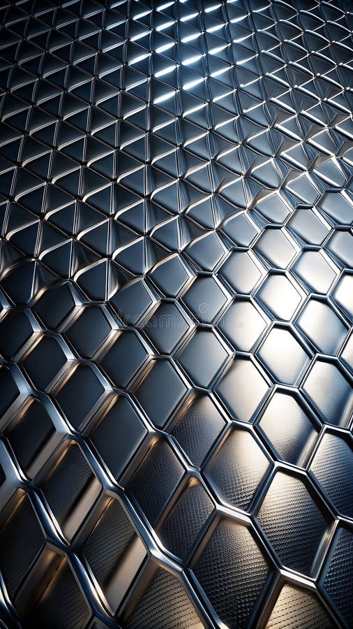 Silver Gradient with Textured Metallic Grid and Nostalgic Elements ...