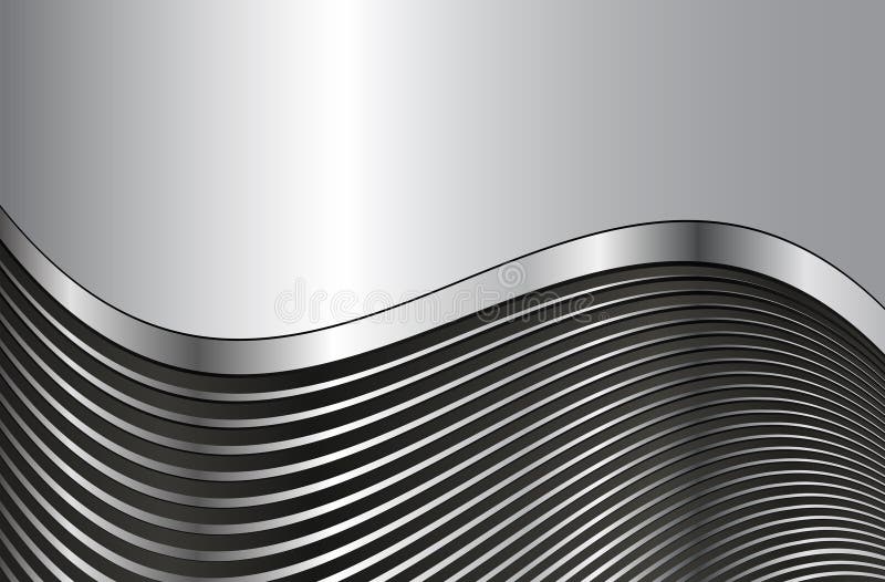 Silver Gray Abstract Background with Wavy Pattern and Diamond Plate ...