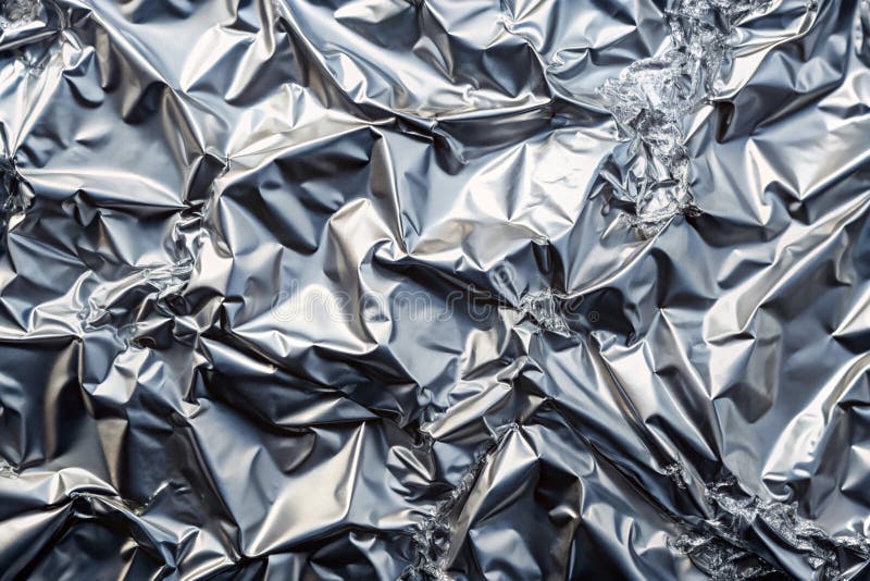 Silver Gray Aluminum Foil Texture Reflective Surface Stock Illustration ...