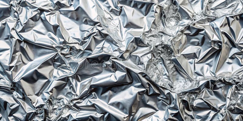 Silver Gray Aluminum Foil Texture Reflective Surface Stock Illustration ...