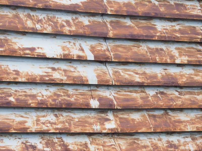 Silver Gray Iron with Reddish Brown Rust Stock Image - Image of window ...