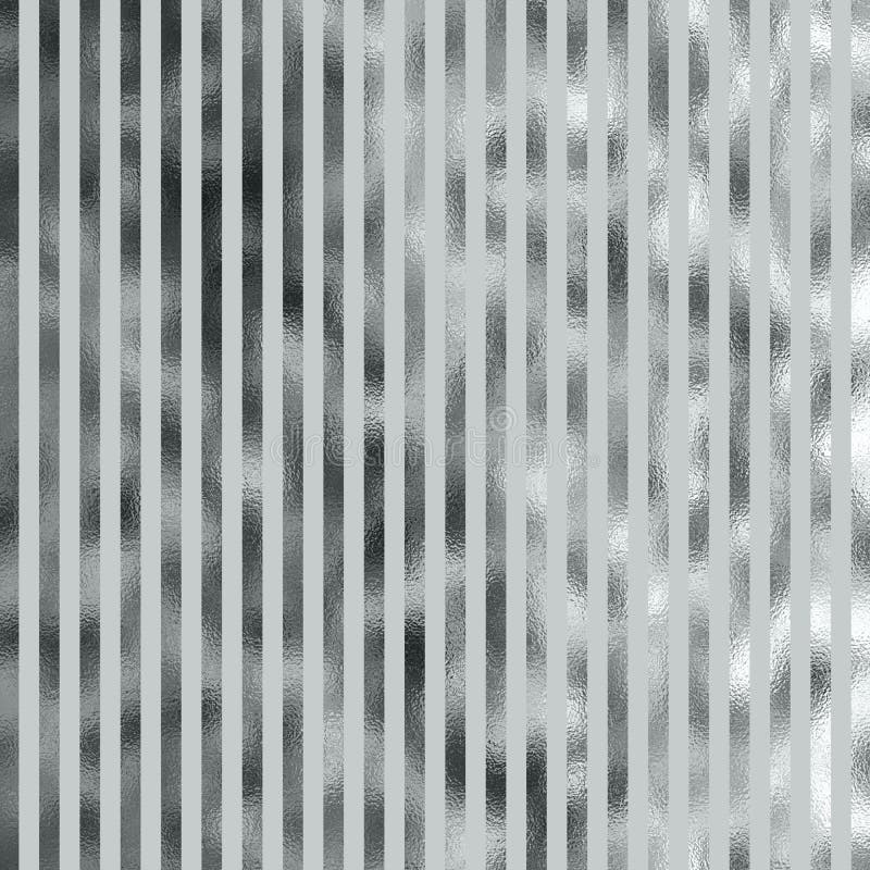 Silver Gray Metallic Grey Faux Foil Vertical Stripes Background Stock ...