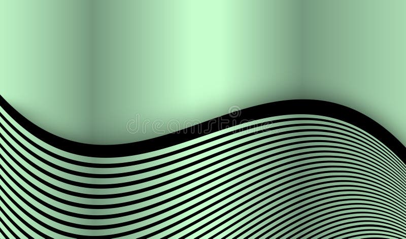 Silver Green Abstract Background with Wavy Pattern Stock Vector ...