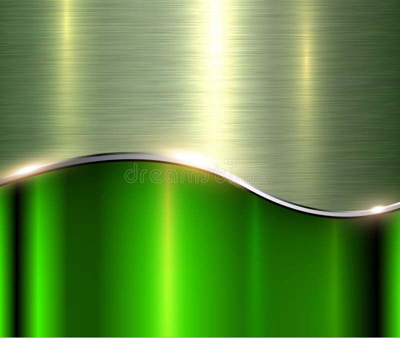 Silver Green Gold Fluid Shapes Lines, Hypnotic Blurred Creative Design ...