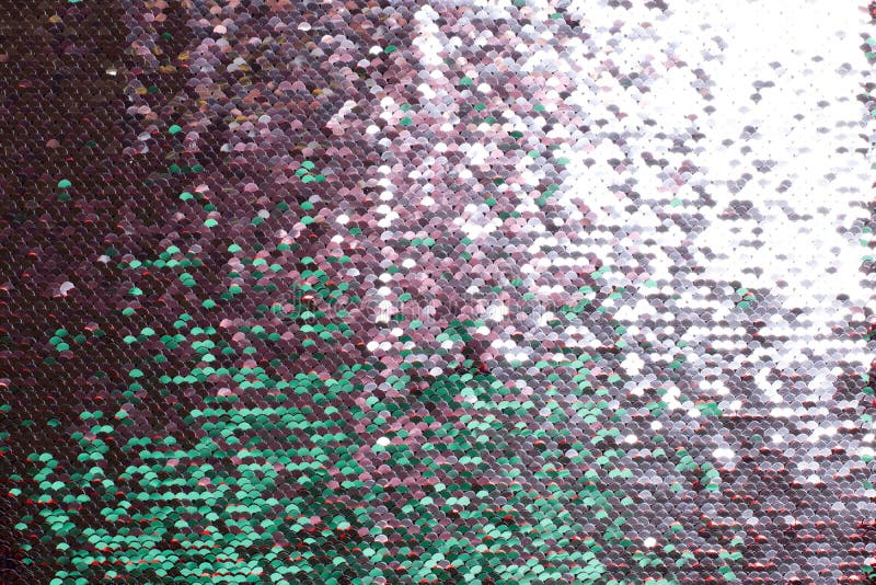 Silver and Green Sequin Background Stock Image - Image of glow, cloth ...