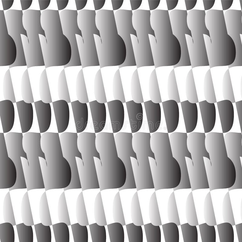 Silver Grey Curved Stripe Pattern Background Stock Vector ...
