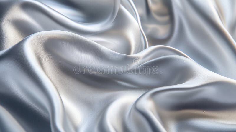 Silver Grey Silk Fabric Draped Texture Stock Illustration ...