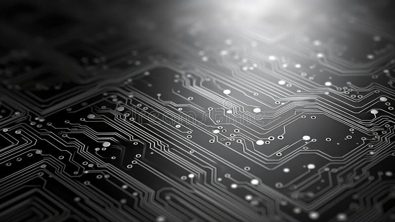 Silver Grey Technology Background Stock Illustration - Illustration of ...