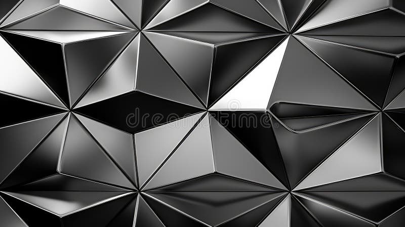 Silver Grey Triangles Background Stock Illustration - Illustration of ...