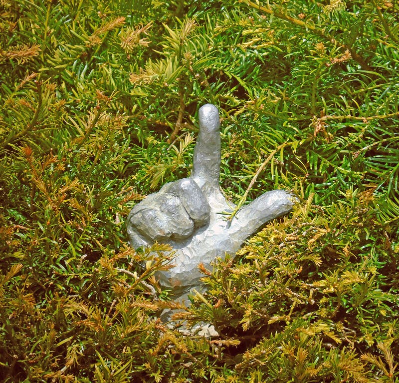 Silver Hand Making the L Sign Stock Image - Image of greenery, silver ...