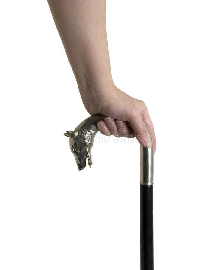 Knee Brace with Cane stock photo. Image of girl, injury - 18765316