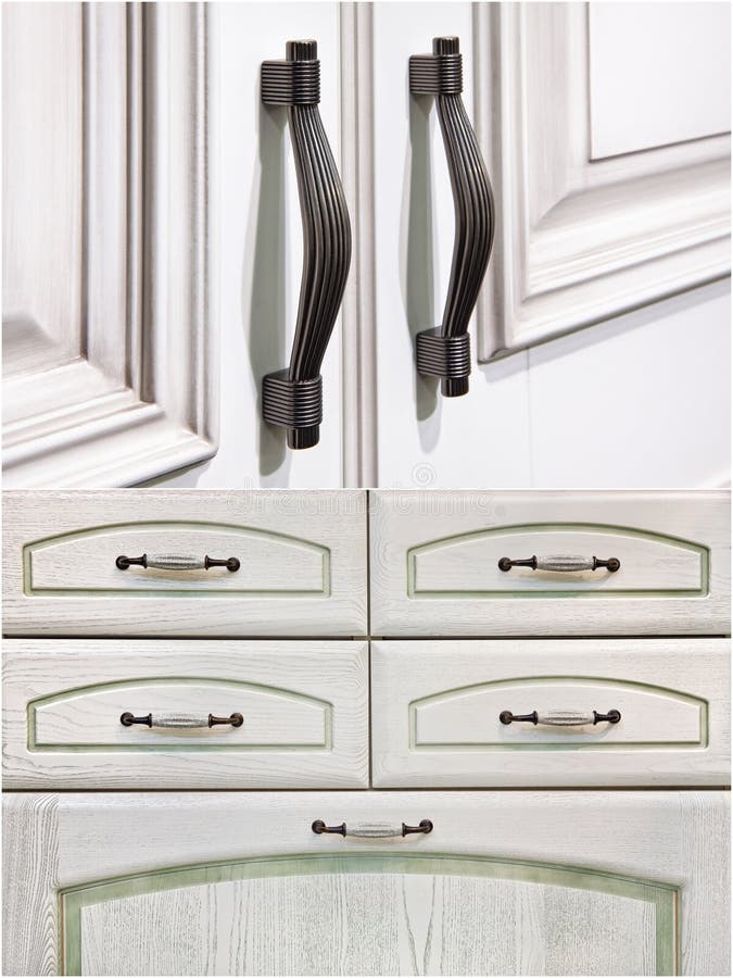 Silver handles stock image. Image of silver, open, cabinet - 57947381
