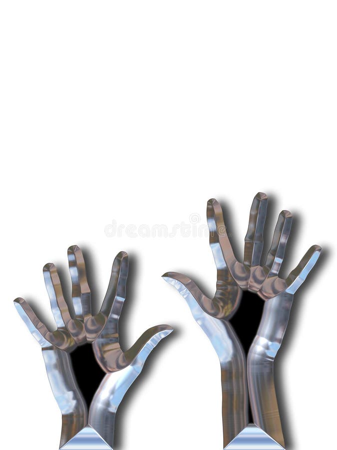 Metallic hand stock illustration. Illustration of body - 830392