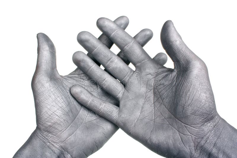 Silver hands stock photo. Image of religion, grace, person - 39685476