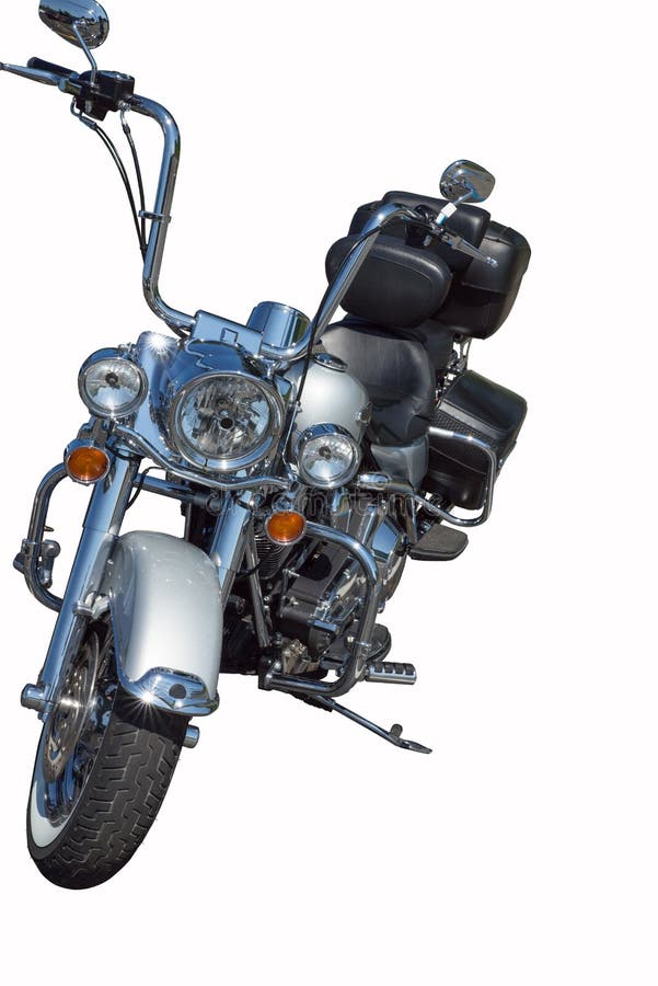 Harley Motorcycle Rider Front View