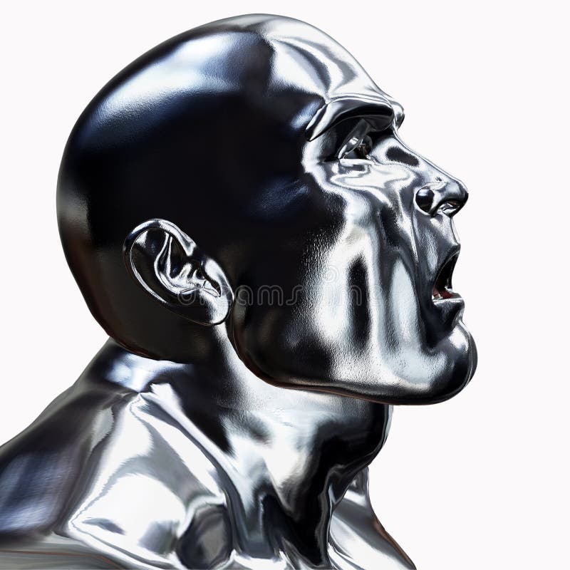 Silver Head stock illustration. Illustration of input - 8884542