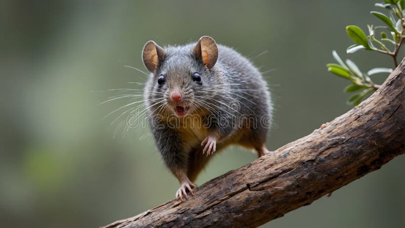 Silver-Headed Antechinus: a Leap of Precision and Agility Stock ...